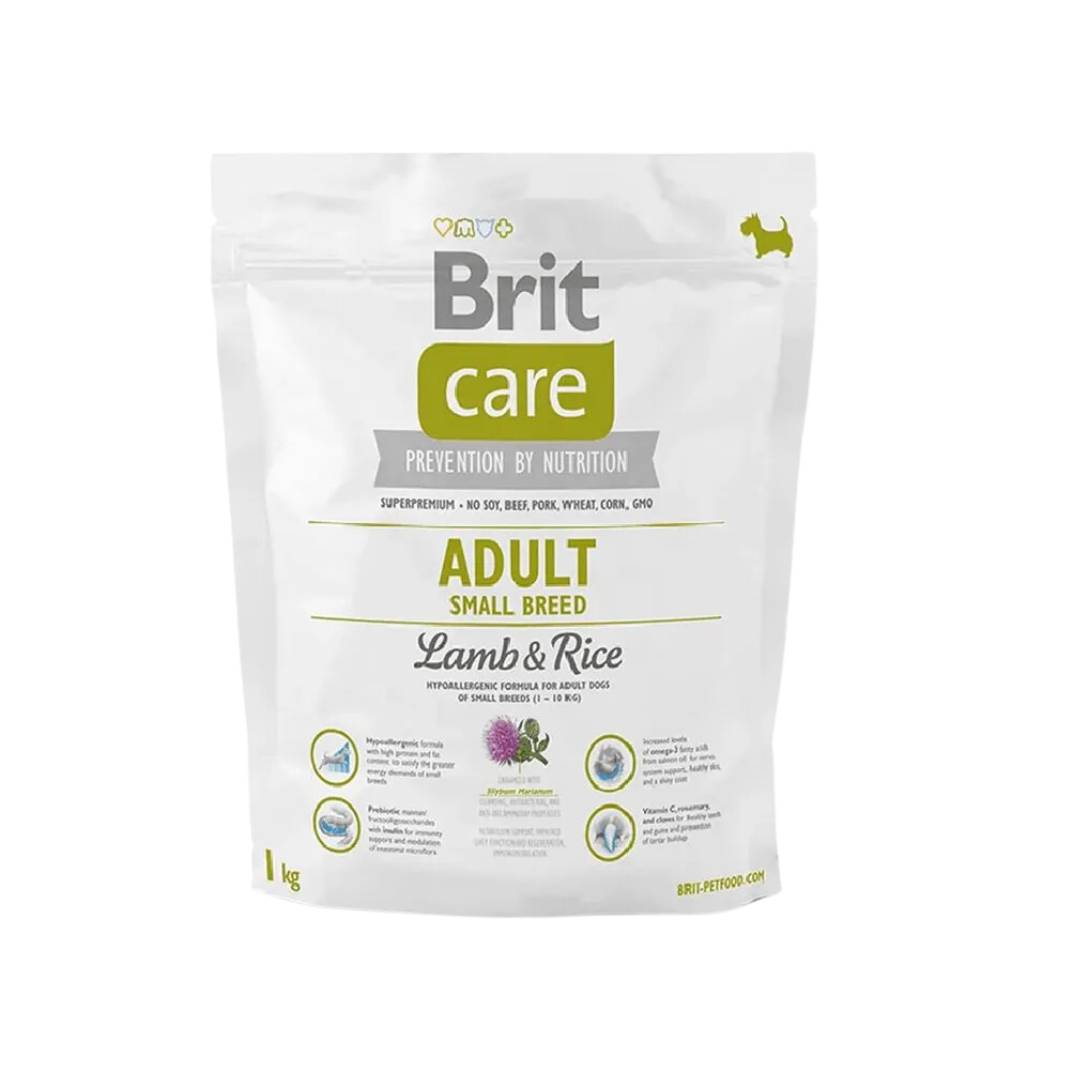 Brit Care Adult Small Breed Lamb 1kg – Raza Pequeña, Cordero y Arroz – Petland